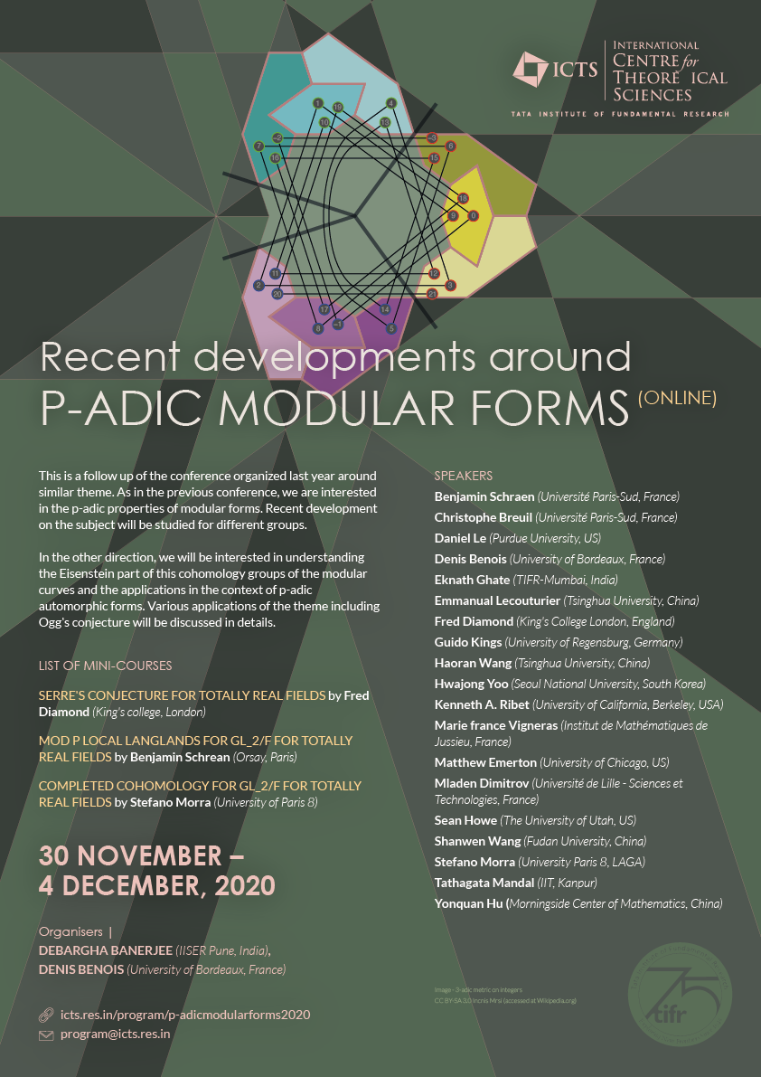 Recent developments around p-adic modular forms (ONLINE) | ICTS
